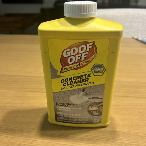Goof Off Concrete Cleaner & Oil Stain Remover 32 Fl Oz Concentrated ...