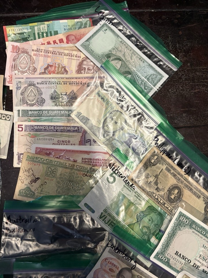 Mixed Lot Of Foreign Currency Paper Notes & Coins Vintage | eBay