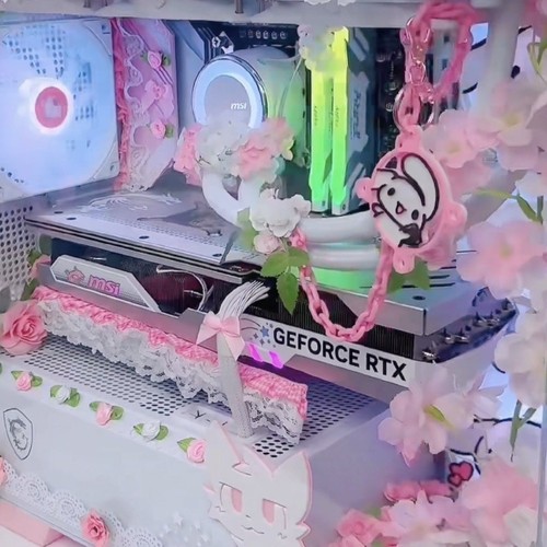 NEW MSI GeForce RTX 4070Ti GAMING X TRIO 12G Graphics Card (White/Pink ...