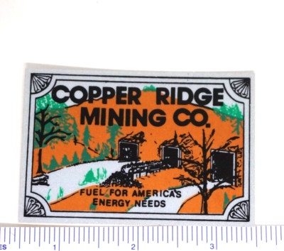Coal Mining Sticker Copper Ridge Mining Co Fuel for America's Energy ...