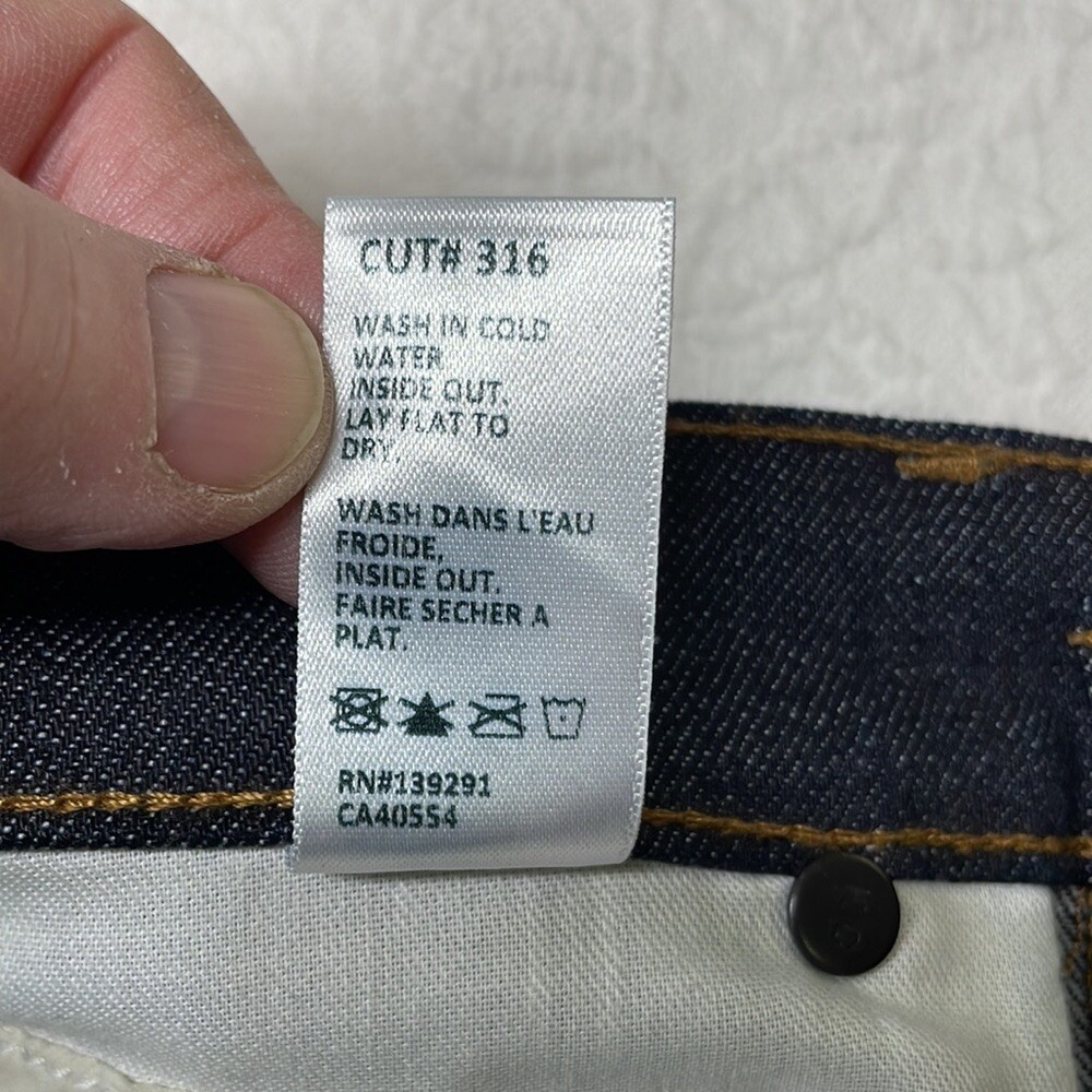 NWOT Baldwin Kansas City 76 Slim Indigo Raw Selvedge mens jeans SZ 28 ...