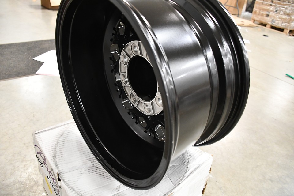 Set 4 18" Vision Off-Road 412 Rocker Gloss Black Wheels 18x9 6x5.5 Rims ...