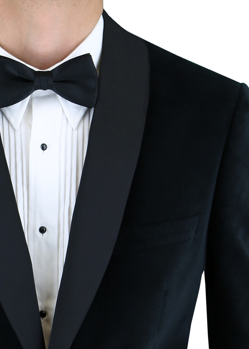 DTI BB Signature Mens One Button Shawl Lapel Velvet Tuxedo | eBay
