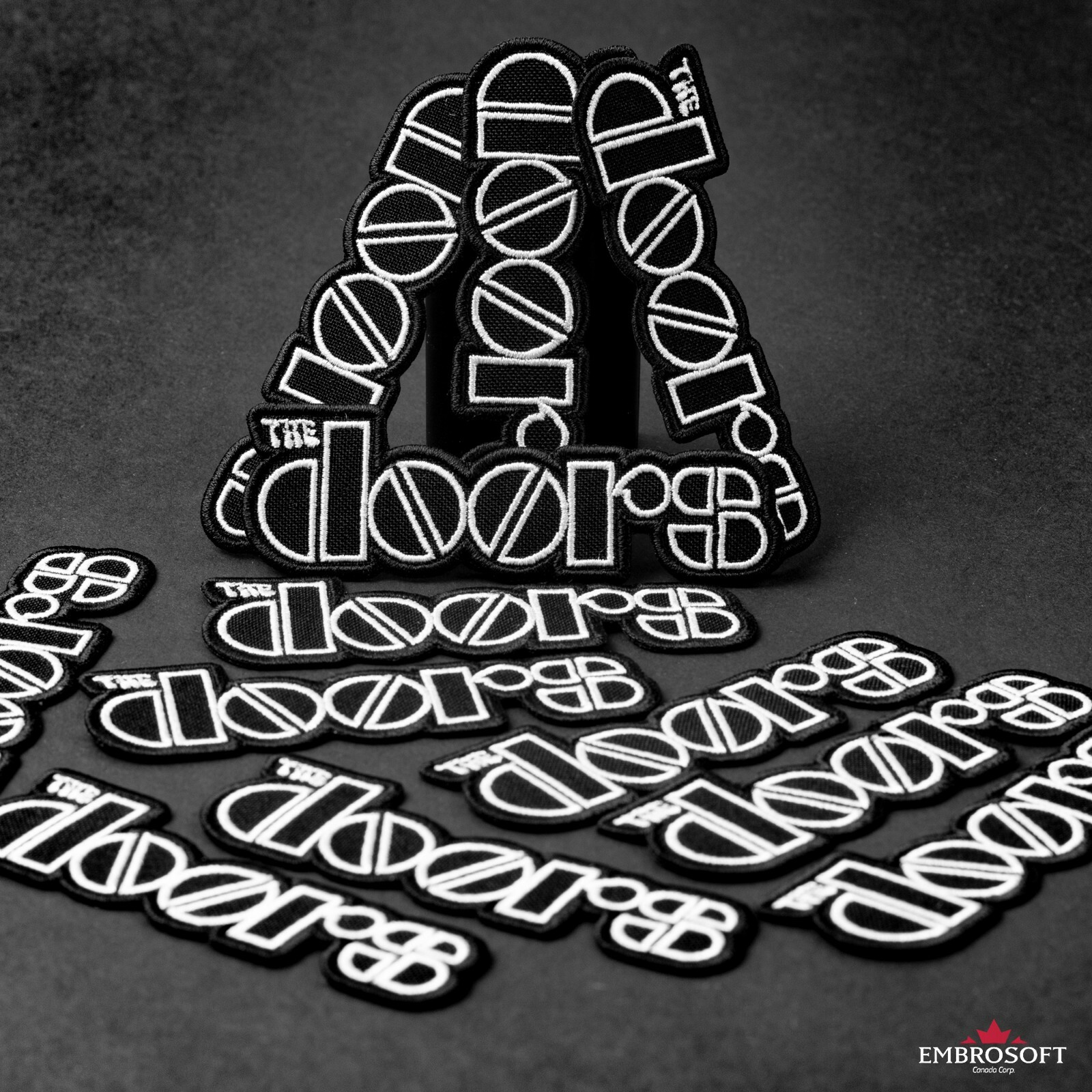 The Doors Patch Rock Band Emblem Embroidered Iron On SIZE: 3.7ʺ x 1.2ʺ ...