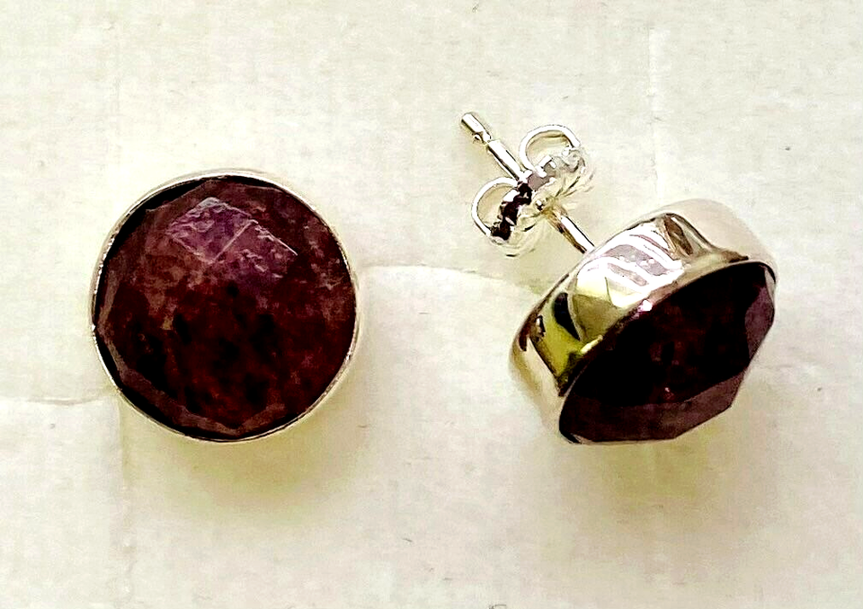 HSN Jay King Sterling Silver Round Strawberry Quartz Stud Earrings | eBay