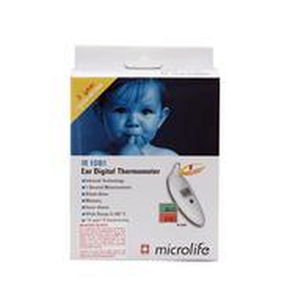 MICROLIFE M/LIFE IR EAR THERM IR1DQ1-1 INFRARED THERMOMETER IRIDQ1-1 ...