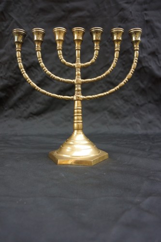MENORAH À 7 BRANCHES CHANDELIER RELIGIEUX JUIF HÉBREUX | eBay