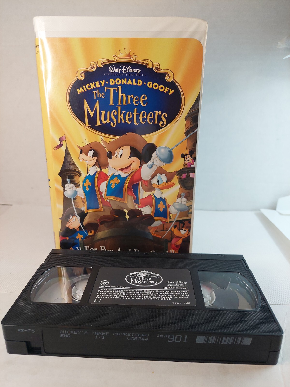 Mickey, Donald, Goofy: The Three Musketeers (VHS, 2004) rare VTG Tape ...