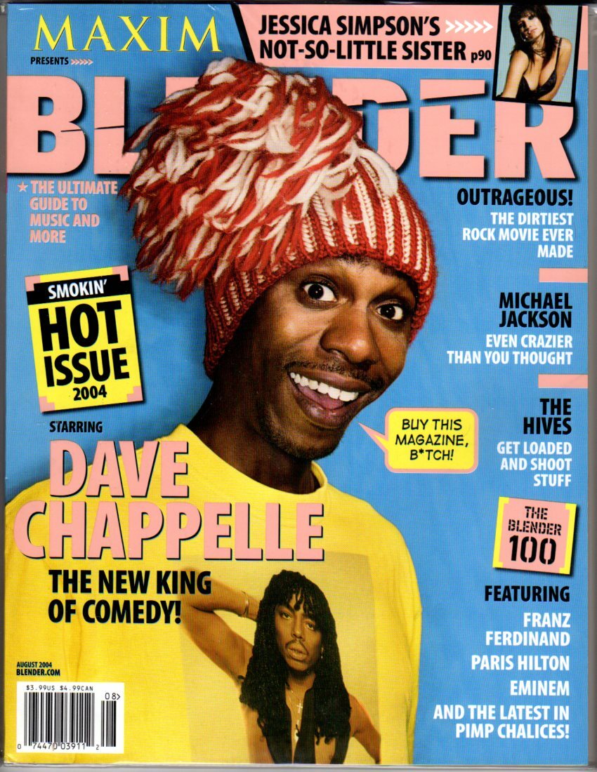 Maxim Blender Magazine #28 Dave Chappelle August 2004 Issue | eBay