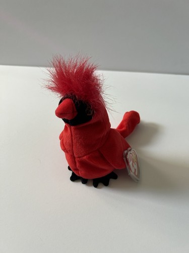 Ty Beanie Babies Mac The Cardinal Plush Toy Collectible Animal With ...