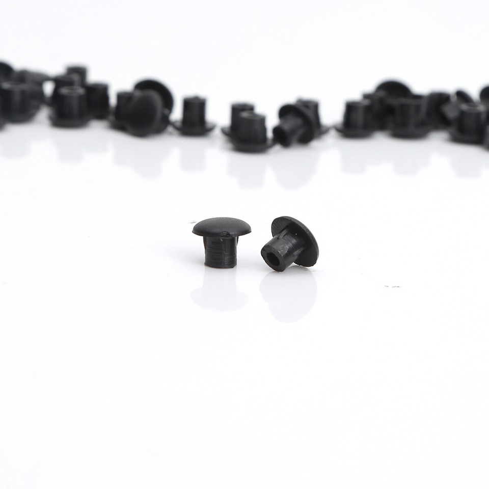 Pack of 50 Multi-spec Screw Caps Covers Flush Type Plastic Hole Plug ...