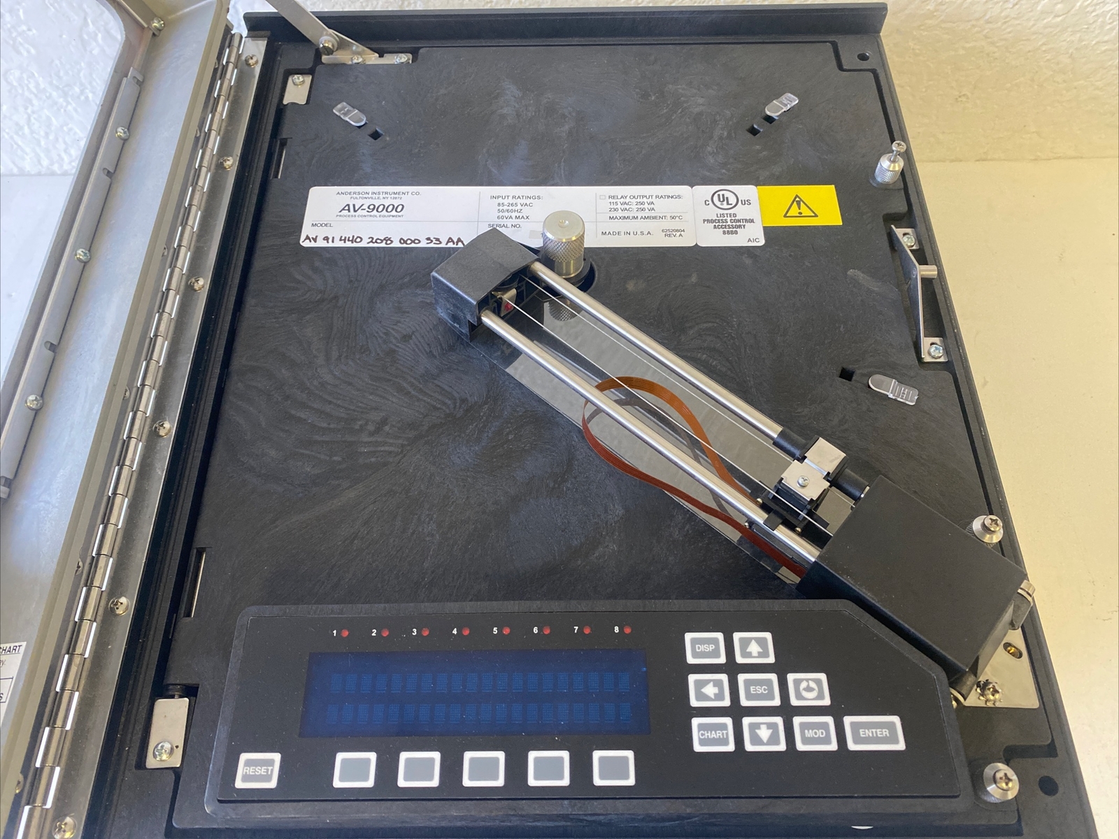 ANDERSON-NEGELE CHART RECORDER AV-9000 (Looks Has A Broke Part Look At ...