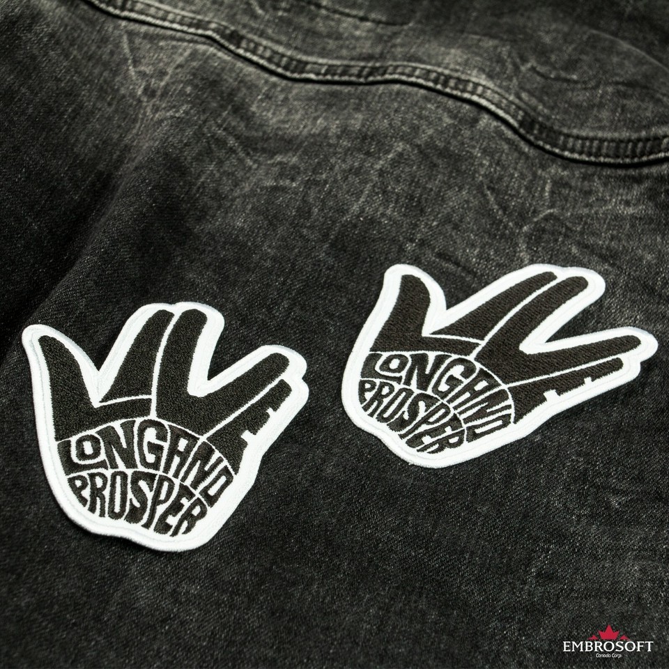 Spock Ok Patch, Embroidered Live long and prosper Emblem, Star Trek ...