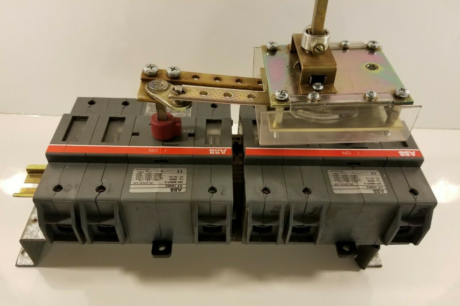 ABB OT160E3 125A 600V 3-Pole with Double Throw Mechanism – USED | eBay