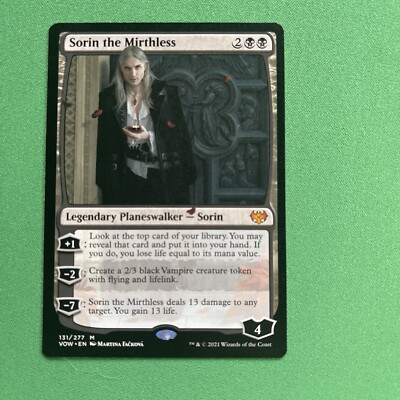 Sorin the Mirthless - Innistrad: Crimson Vow - Mythic Rare - NM | eBay