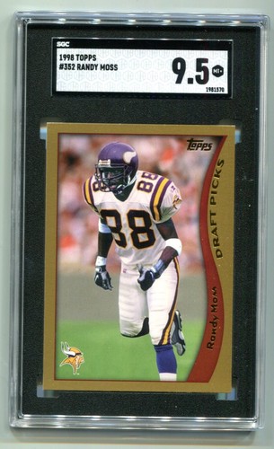 1998 Topps Randy Moss Draft Picks RC #352 SGC 9.5 MINT+ HOF | eBay
