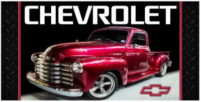 Vintage, Chevrolet, Candy Paint, American, Garage Man Cave Banner-Chevy ...