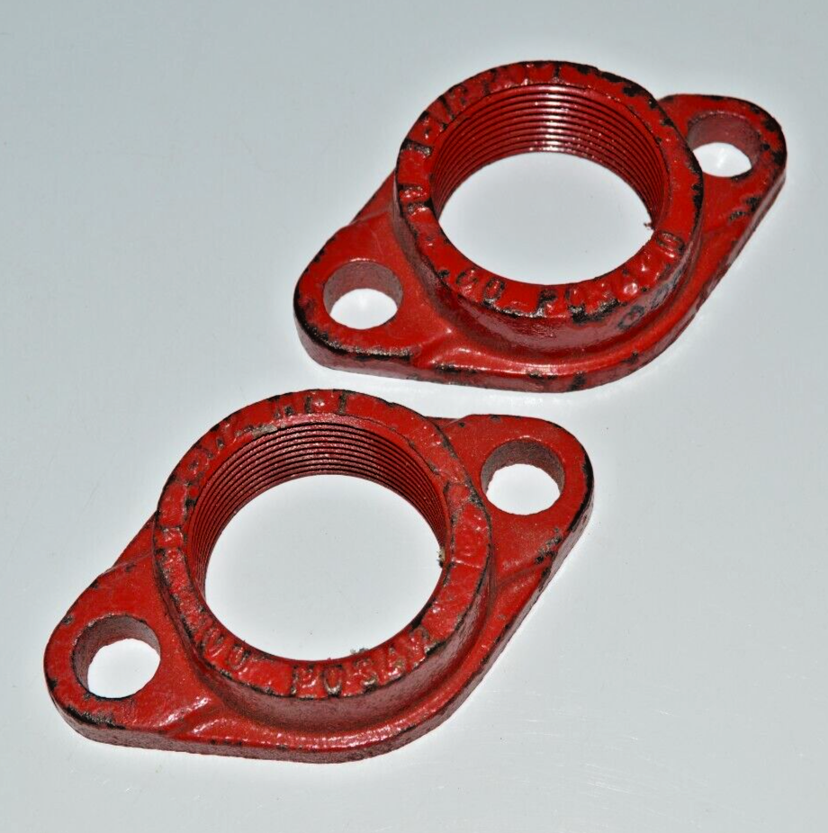 BELL & GOSSETT 101004 1-1/2" NPT Cast Iron Flange Set P03420 2-PK. NEW ...