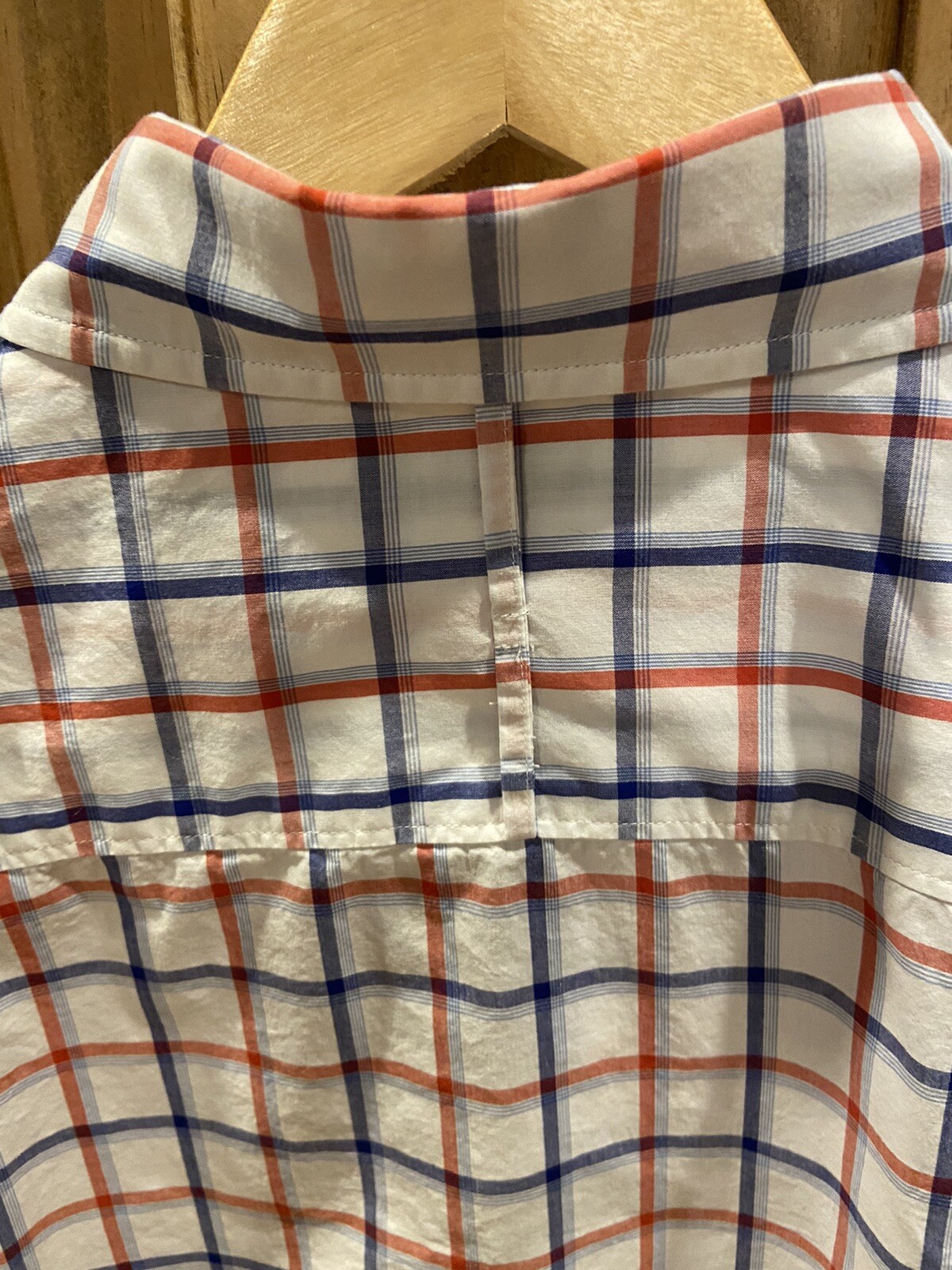 Hawker Rye Men's Slim Fit Blue/Red Box Plaid Button Down Shirt Size ...