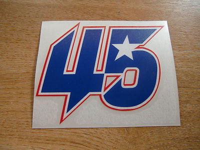 Scott Redding #45 Race Number sticker - 100mm high - Moto2 GP decal | eBay