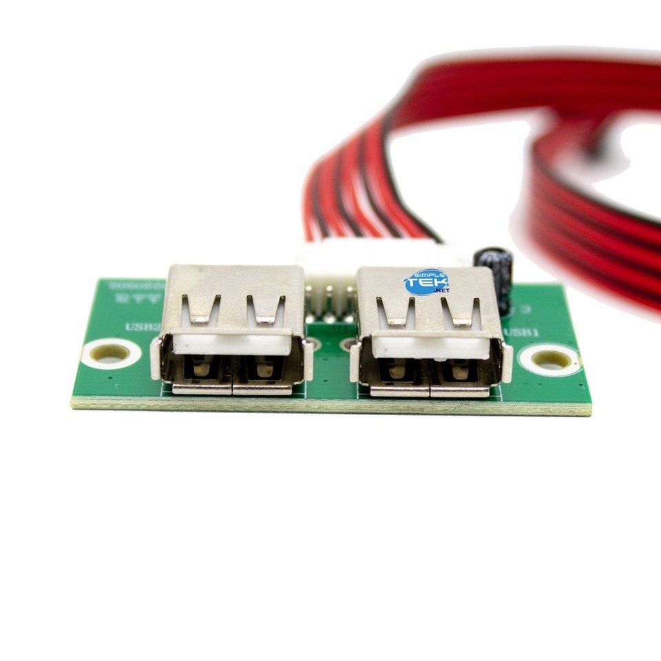 USB 2.0 Side Ports AIO Simpletek With 9 Pin Header Connection Cable | eBay