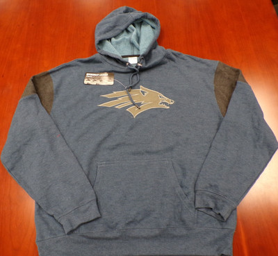 NWT NCAA NEVADA WOLF PACK GRAY HOODED SWEATSHIRT SIZE L | eBay
