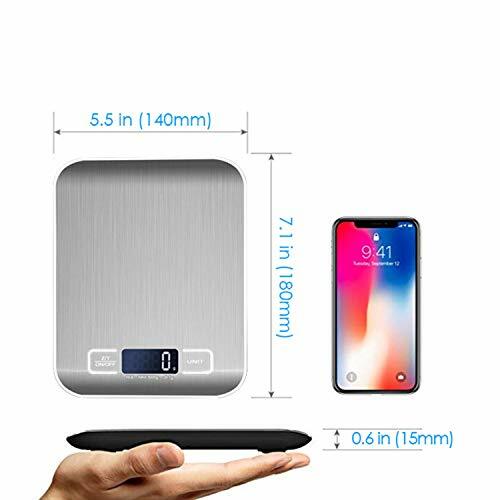 Food Scale for Meat Baking Weighter Digital Kitchen Silver Stainless ...