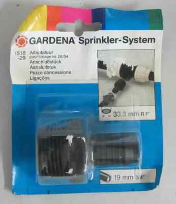 GARDENA ADAPTATEUR SPRINKLER MALE 26/34 EMBOUT POUR TUYAU DE 19MM | eBay