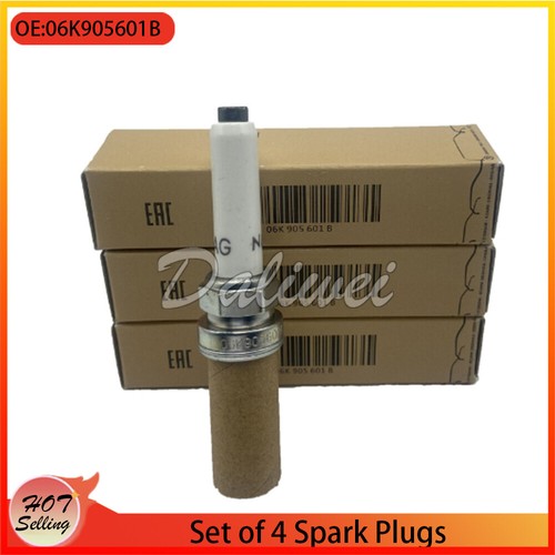 Set of 4 Spark Plugs For Audi Q7 Q5 A7 Volkswagen Porsche Macan 1.8L ...