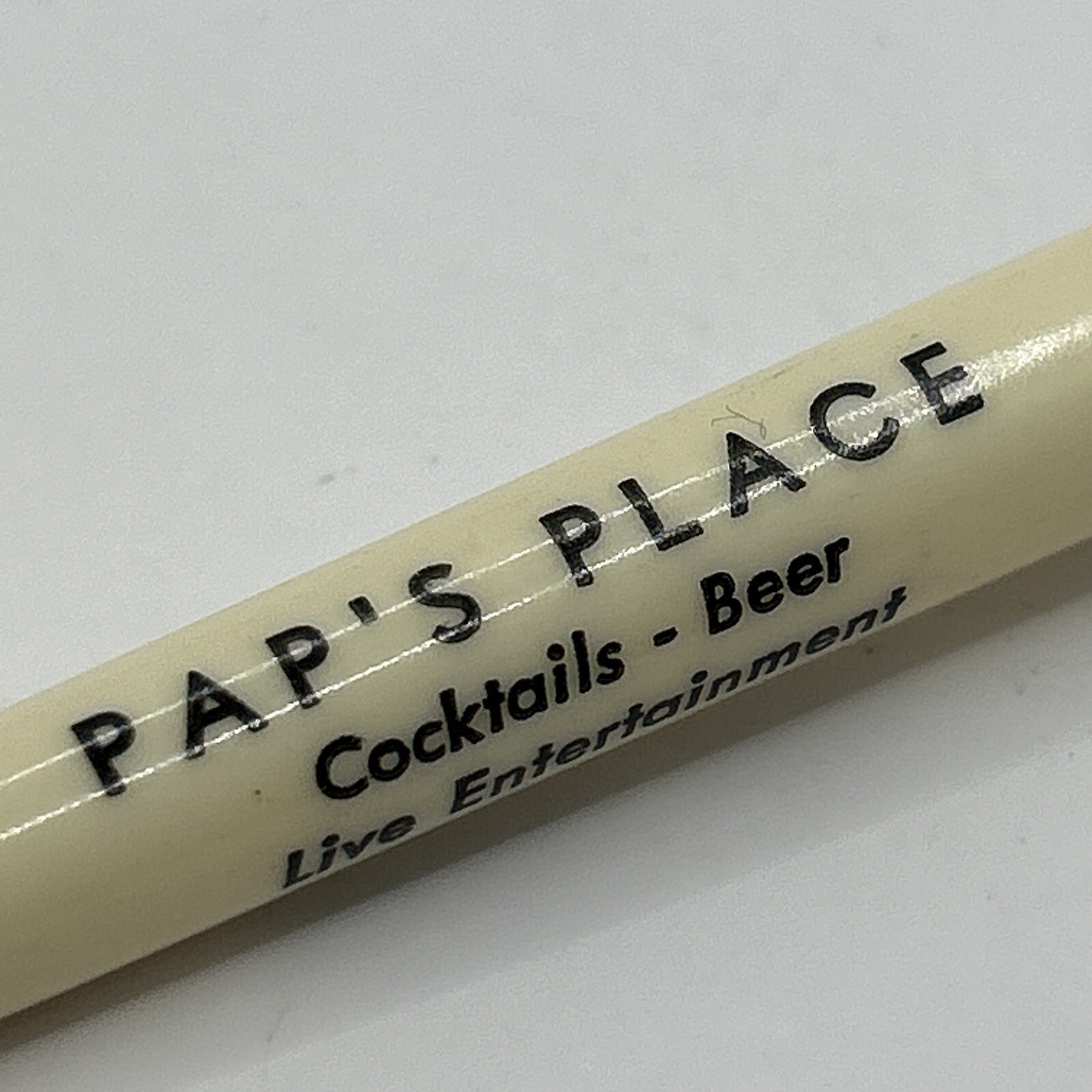 VTG Ballpoint Pen Pap's Place Cocktails Beer Live Entertainment Audubon ...