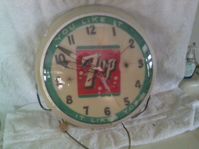 SUPER RARE 1930 BAKELITE 7-UP CLOCK. EARLIEST OF THE 7-UP CLOCKS | eBay