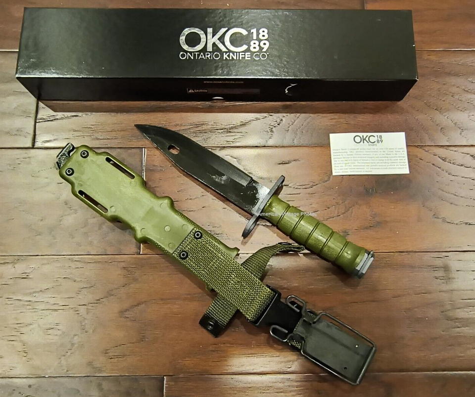 Vintage OKC M9 Wire Cutter Knife Sawback Bayont Ontario Knife Co NIB ...