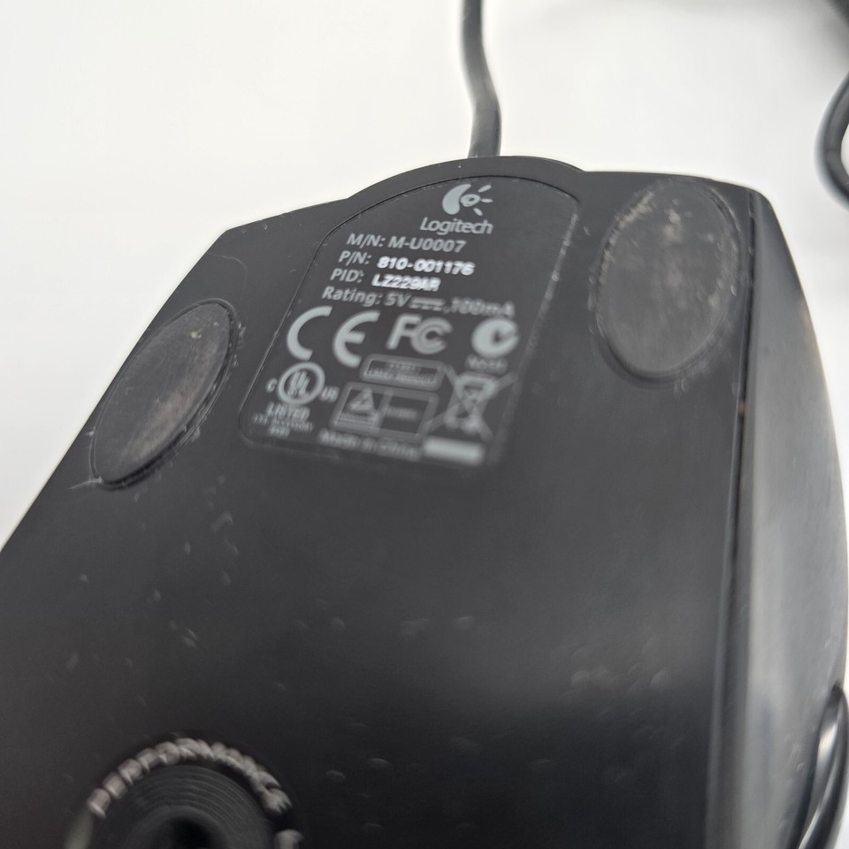 Logitech M500 Advanced USB Optical Mouse 7 Button HyperFast Scroll M ...