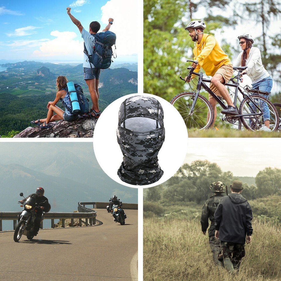 Camo Balaclava Face Mask UV Protection Ski Sun Hood Tactical Masks for ...