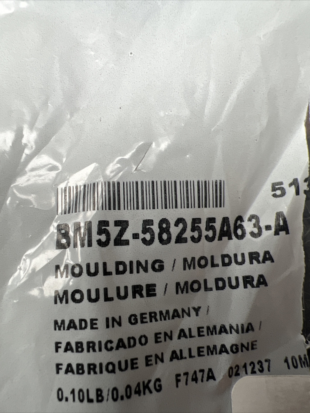 Ford OEM Fender Molding BM5Z58255A63A Image 2 for sale online | eBay