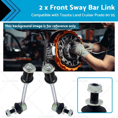 2x Front Sway Bar Link Kit Suitable For Toyota Land Cruiser Prado 90 95 ...