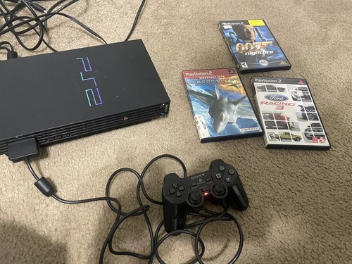 Sony PlayStation 2 PS2 Fat SCPH-50001 Console w/Controller And 3 Games ...