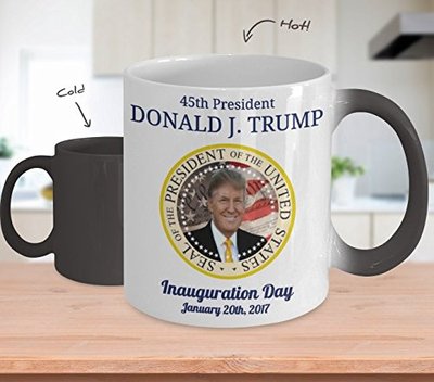 Donald J Trump Color Changing Mug Inauguration Day Magic Coffee Tea ...