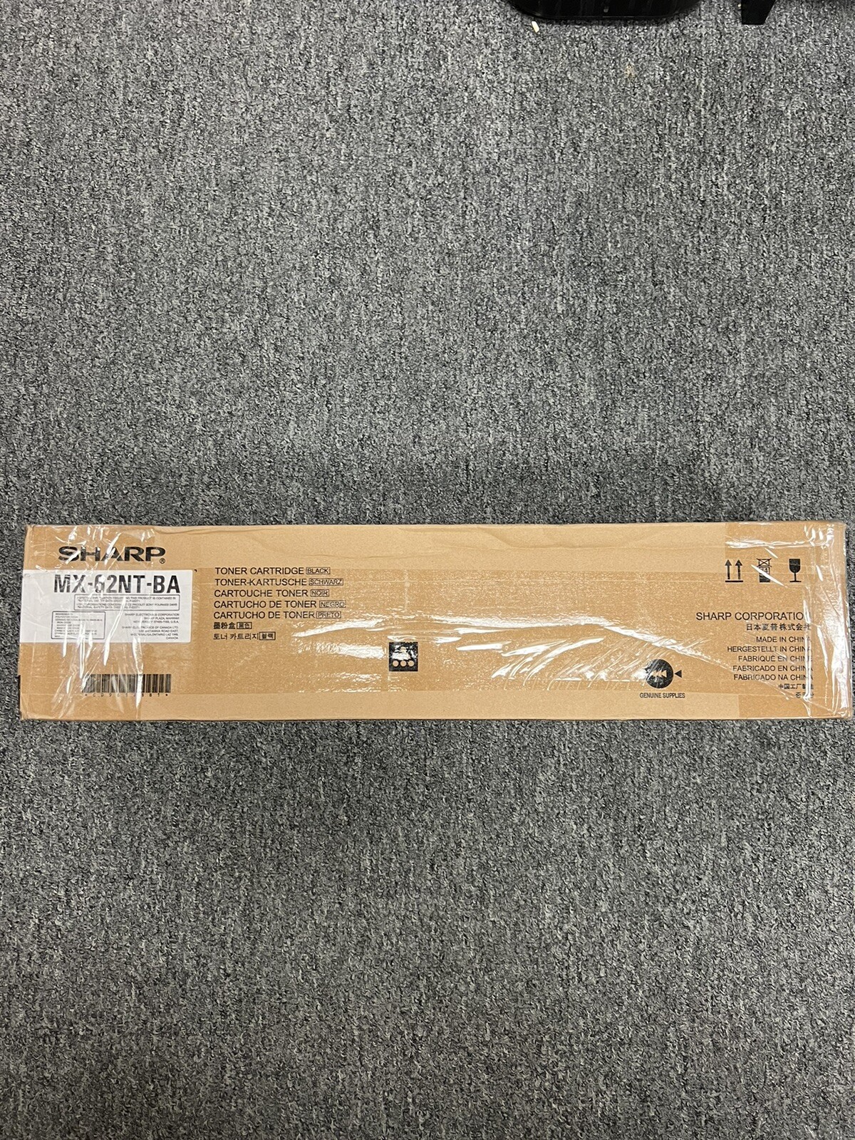 Sharp MX-62NT-BA (MX62NTBA) Toner Cartridge | Black | High Yield | Free ...