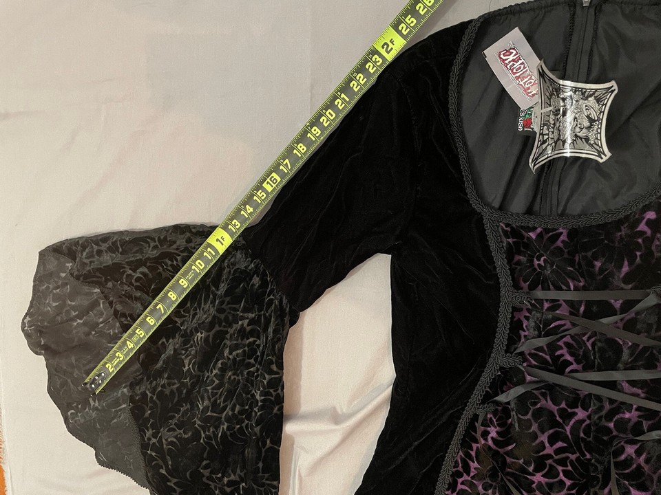 Vintage LIP SERVICE Brand New Gothic Renaissance Velvet Dress * Hot ...