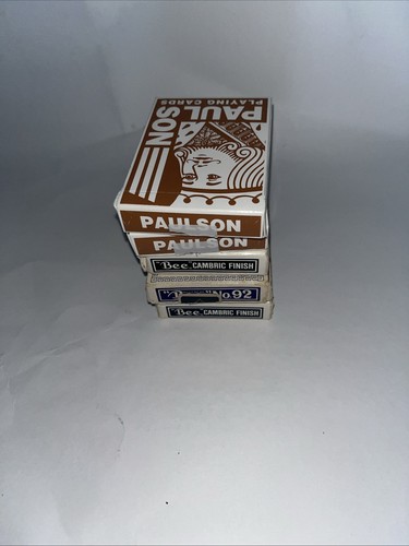 Vintage Casino Playing Cards Lot Bee, Paulson - Bills, Caesars, Table ...