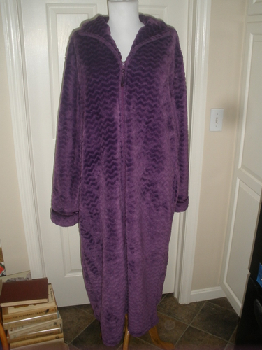 Women's zip-up robe Secret Treasures XL/XG (16-18) Purple (T18A) | eBay