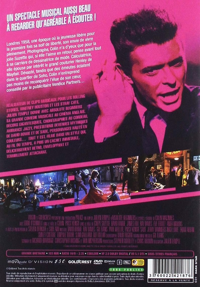 Absolute Beginners (DVD) David Bowie, Patsy Kensit, Eddie O'Connell | eBay