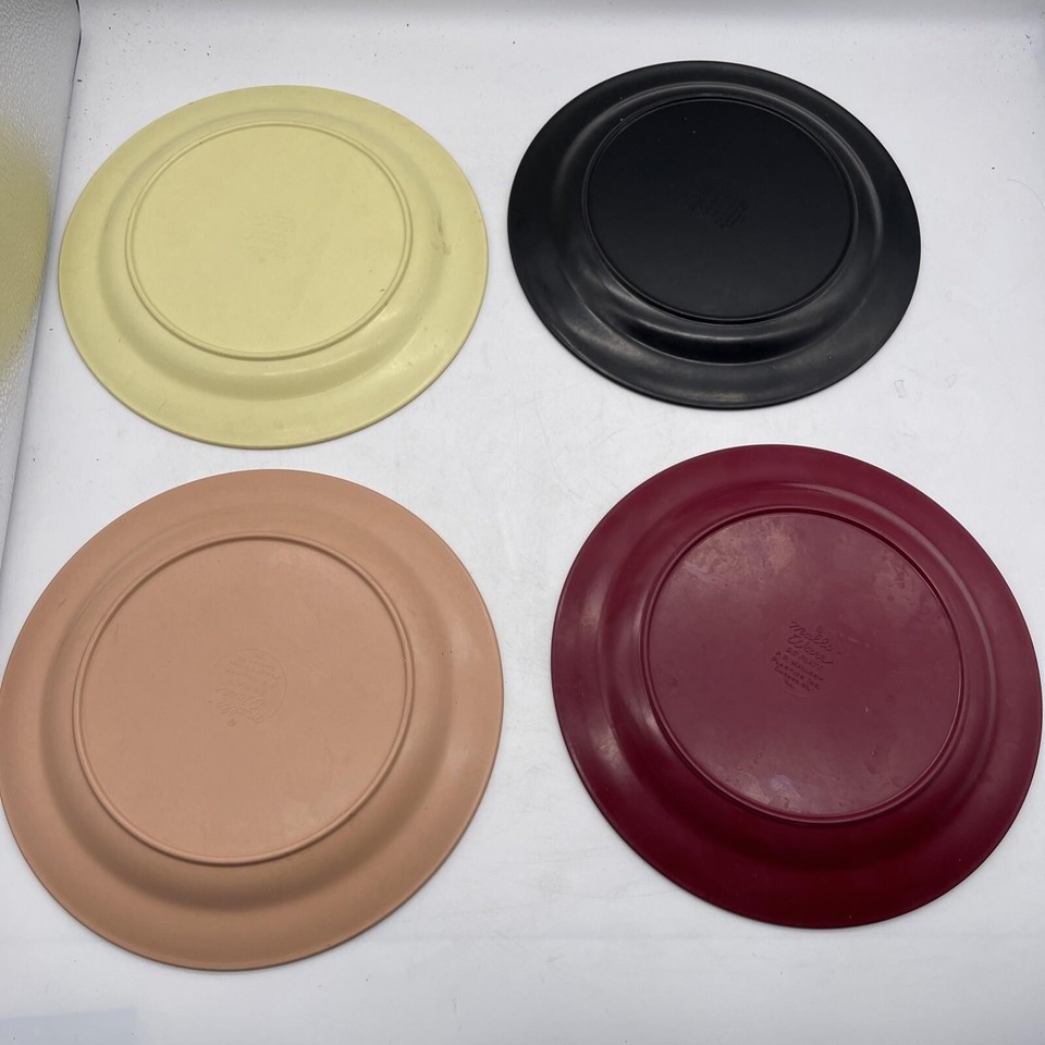 Plate Mallo-Ware 95 70 52 Salad Dinner Plastics Fruit Dish Vintage MCM ...
