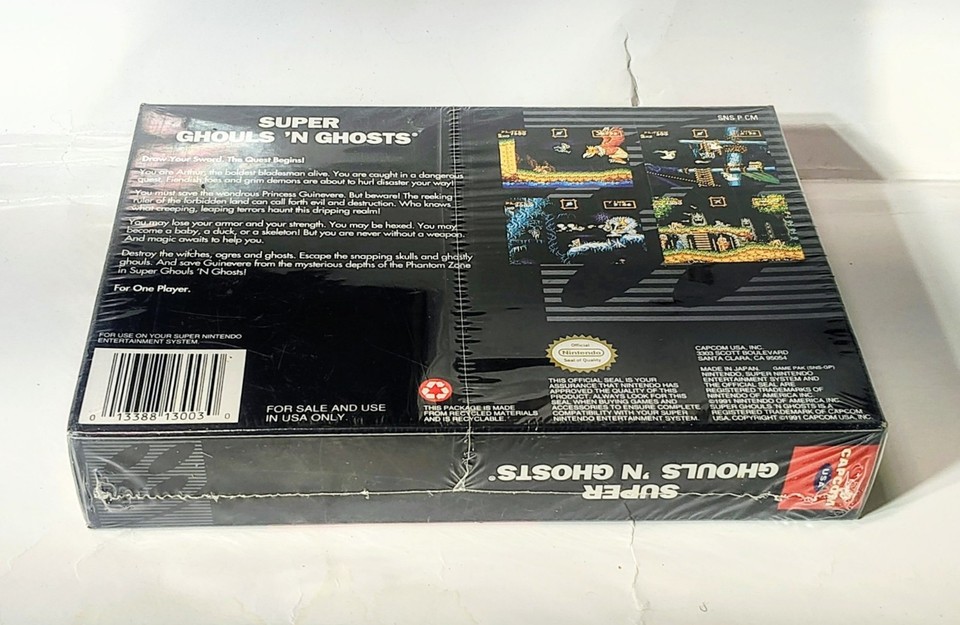 Super Ghouls N Ghosts SNES North American version Factory sealed | eBay