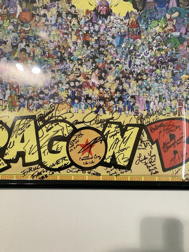 Dragonball Z Cast Signed Poster Over 25 Signatures | eBay