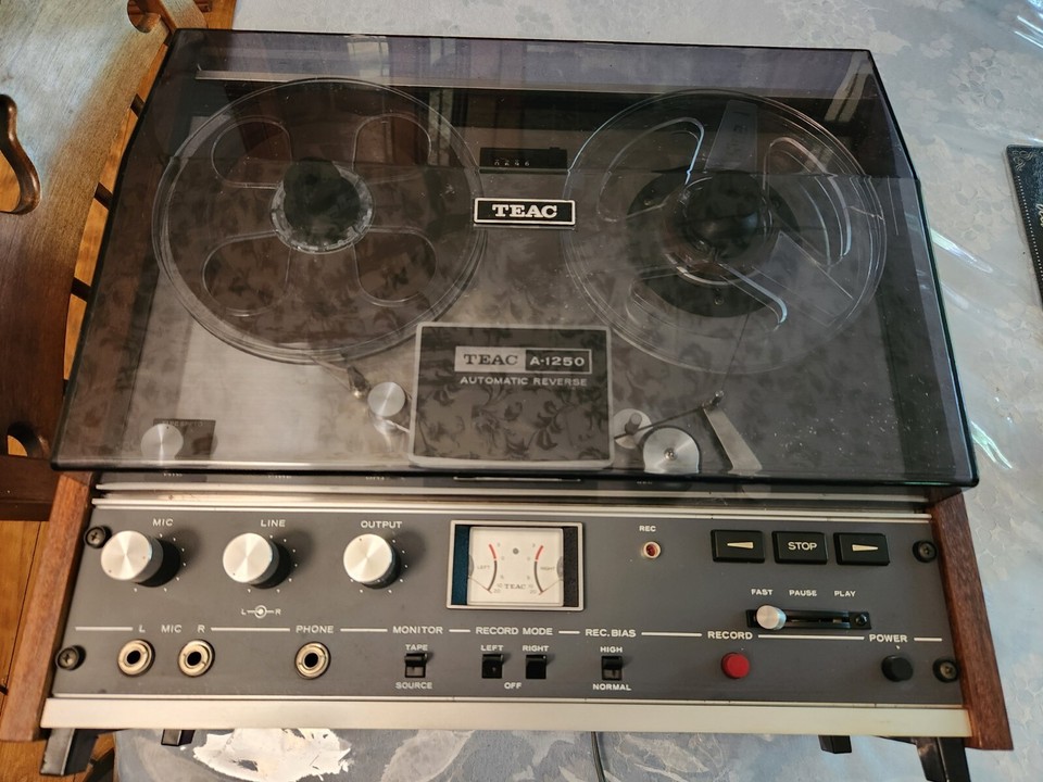 Teac A-1250 Reel To Reel Player Autoreverse w/Dust Cover Tested With ...