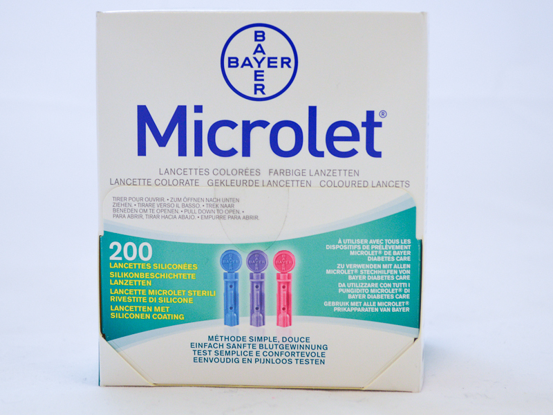 Bayer Contour Ascensia Microlet Lancets Box of 200 **BRAND NEW & SEALED ...