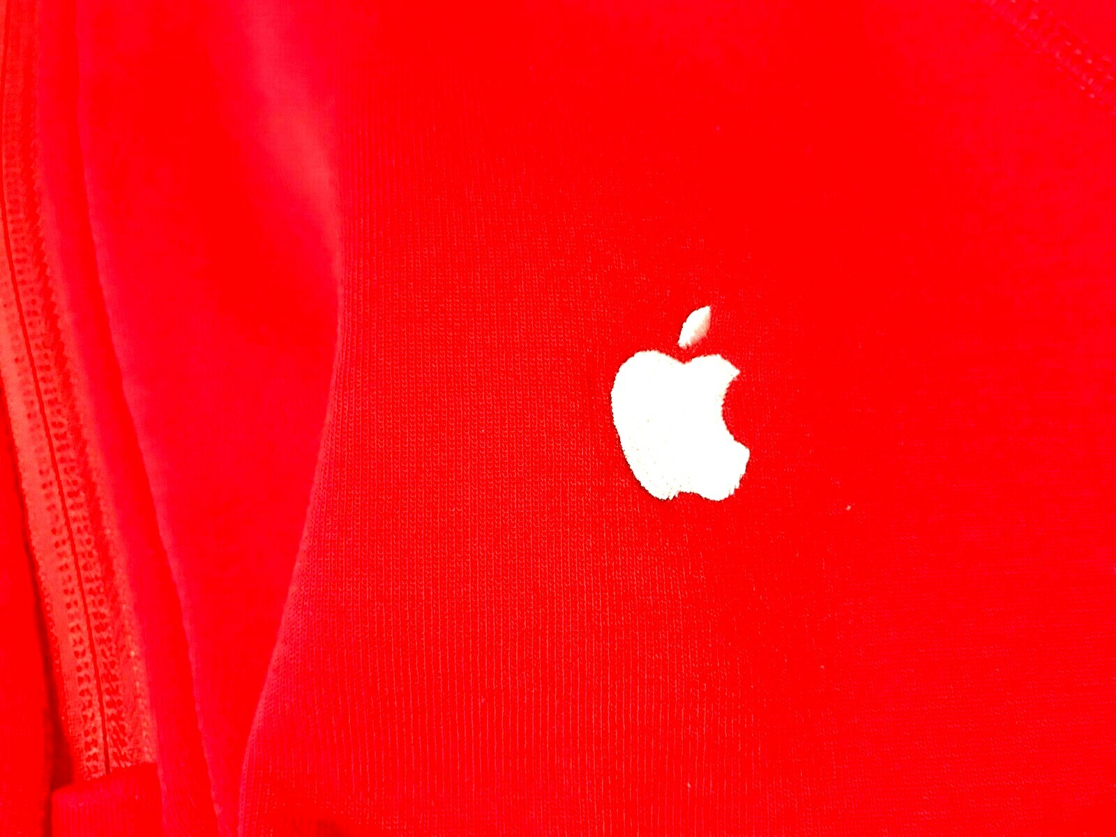 APPLE STORE Computers Men Employee Staff Red Long Sle… - Gem