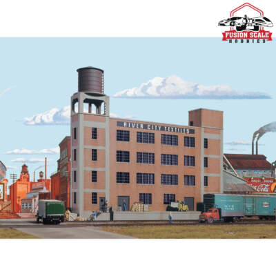 Walthers Cornerstone HO Scale River City Textiles Background Building ...